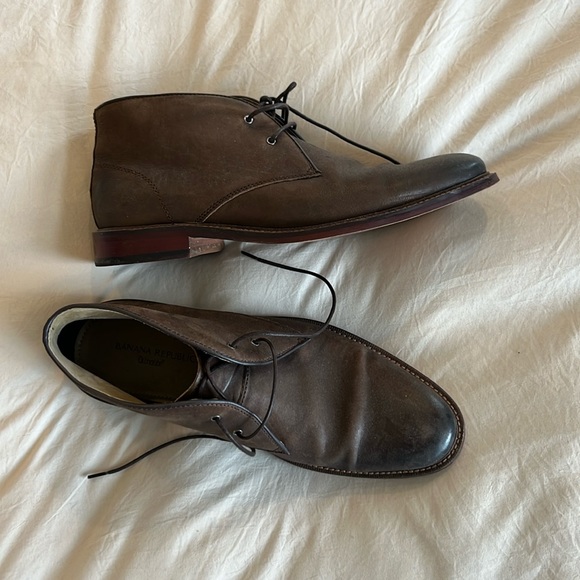 Banana Republic | Shoes | Mens Banana Republic Ortholite Brown Leather ...